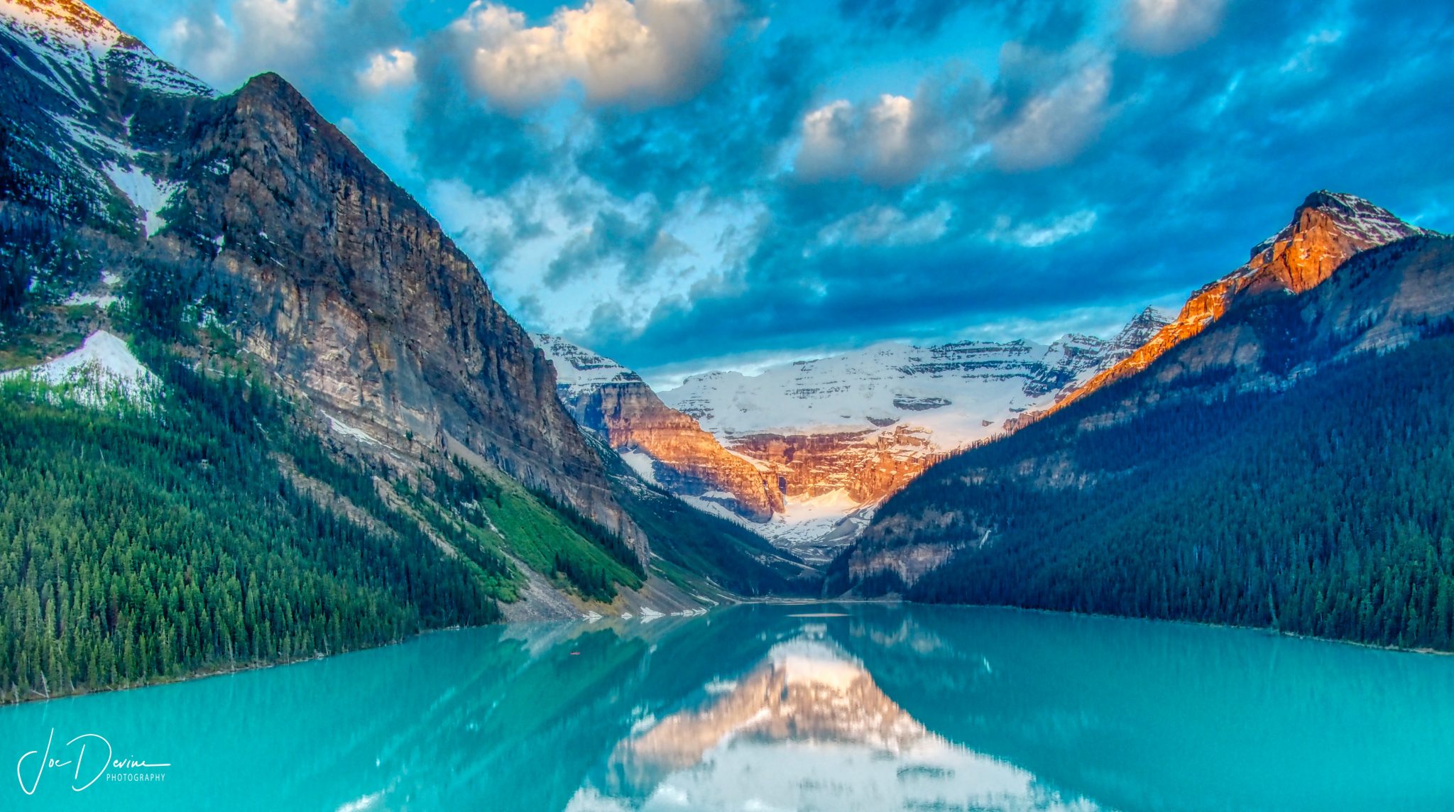 Banff Lake Louise At Sunrise Joedevine Banff Lake Louise At Sunrise Joedevine